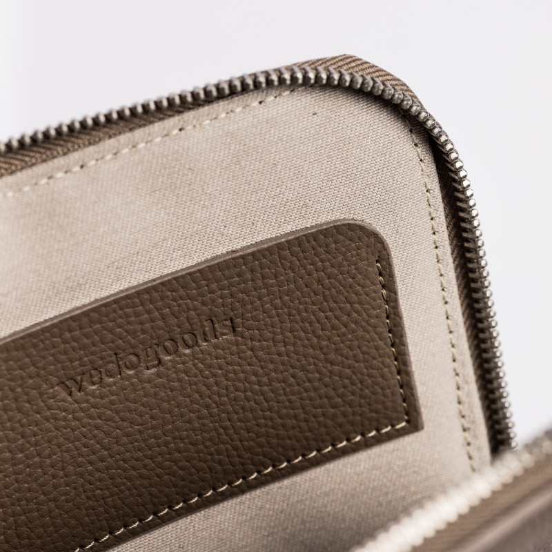 Ferdinand - Pochette chéquier zippée - Compagnon en cuir - wedogoods